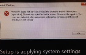 sysprep fails at microsoft windows shell setup how to