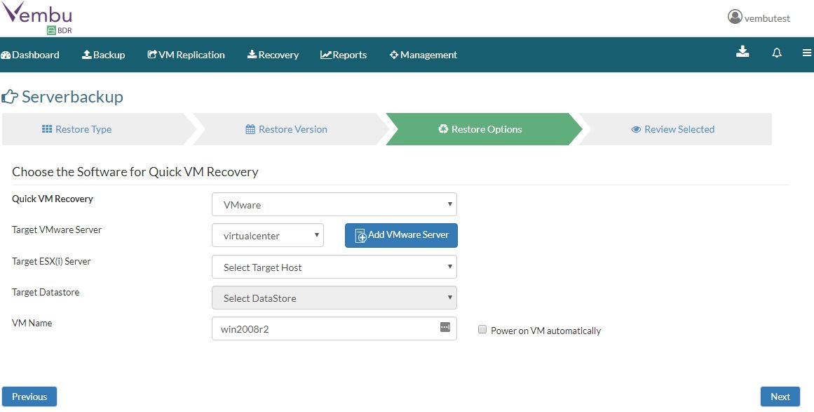 Vembu Backup & Disaster recovery suite review - ITSMDaily.com
