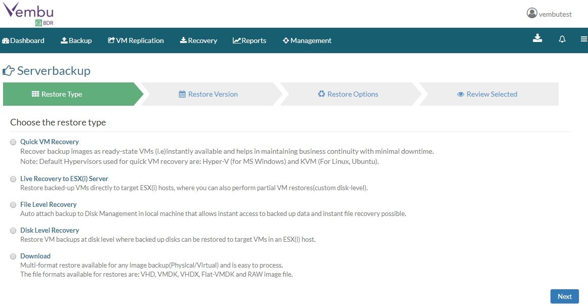 Vembu Backup & Disaster recovery suite review - ITSMDaily.com Vembu Backup & Disaster recovery suite review - ITSMDaily.com