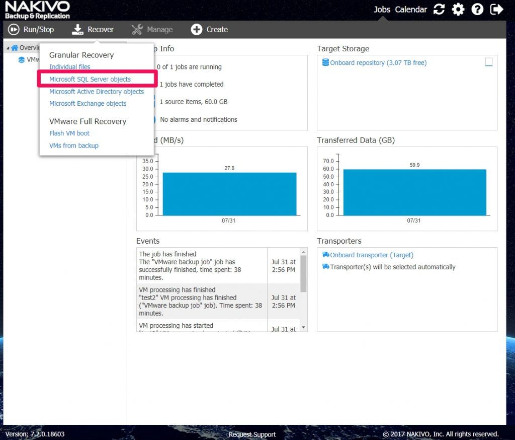 Nakivo Backup and Replication 7.2 is a blast - ITSMDaily.com