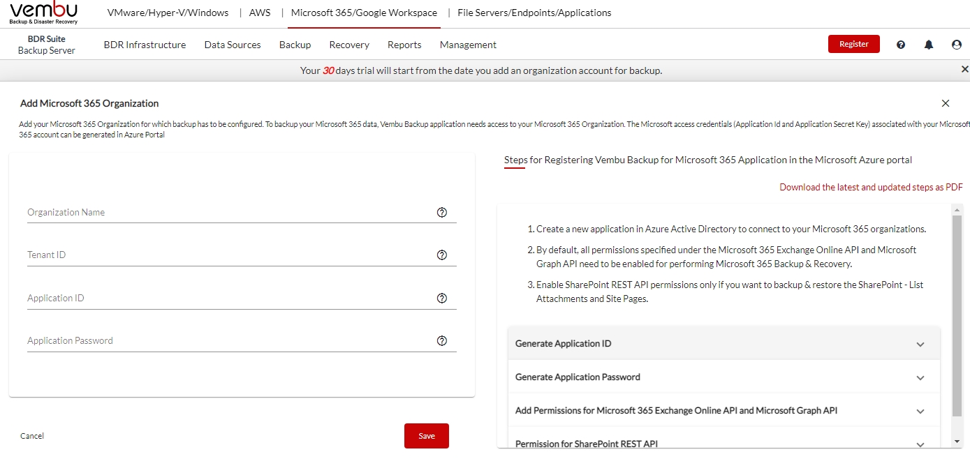 Vembu BDR Suite v5.0 with great improvements - ITSMDaily.com
