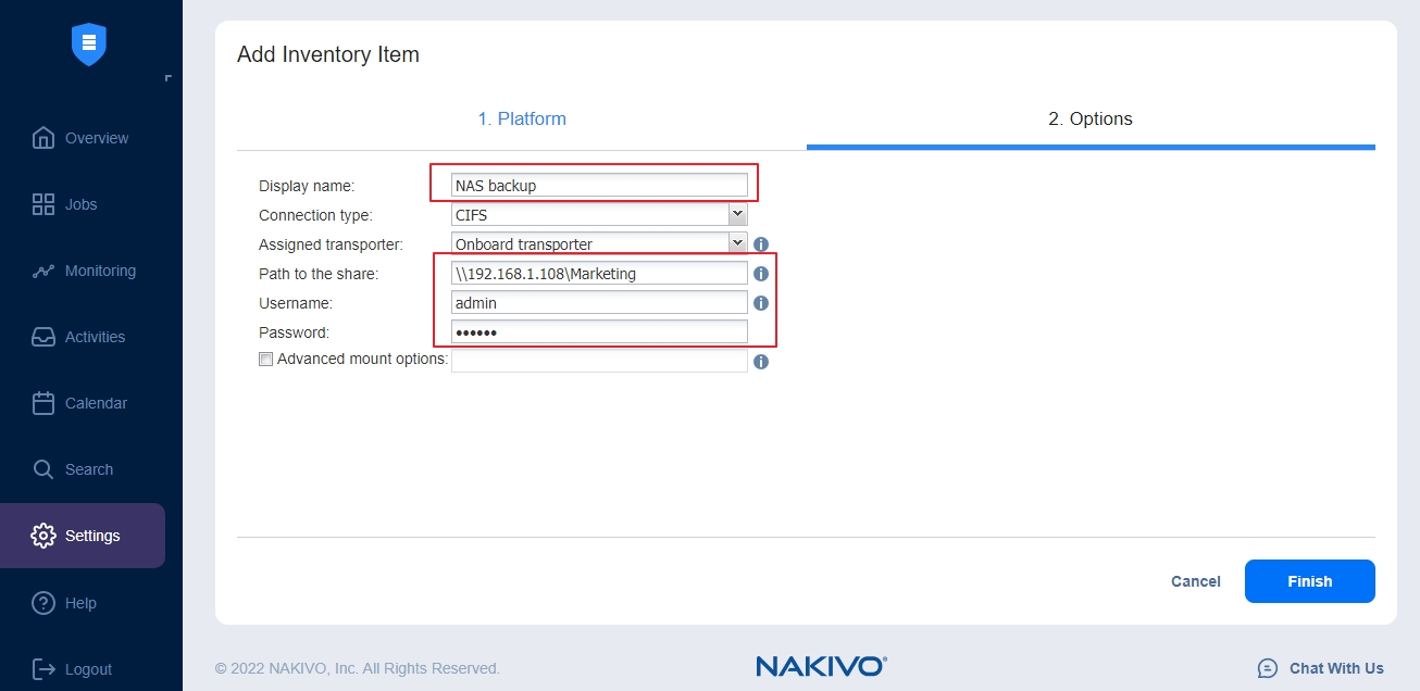 How to backup NAS with Nakivo Backup and Replication - ITSMDaily.com